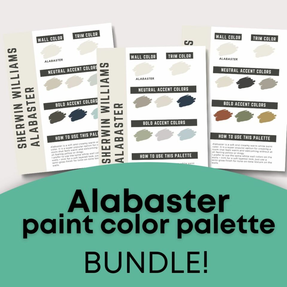 Alabaster Paint Color Palette Bundle - The Paint Color Project