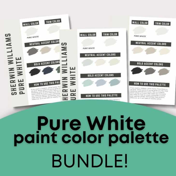 Sherwin Williams Pure White Paint Color Palette - coastal - The Paint ...