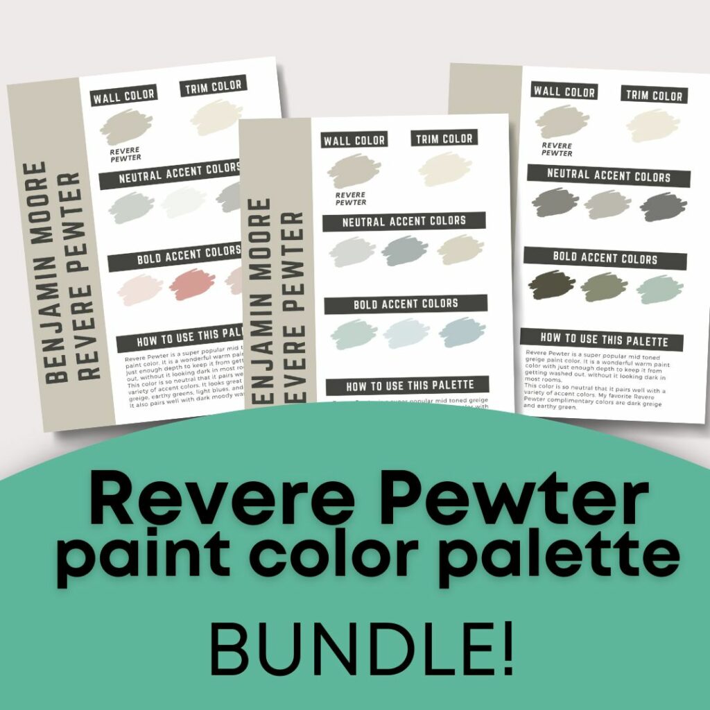Revere Pewter Color Palette Bundle - The Paint Color Project