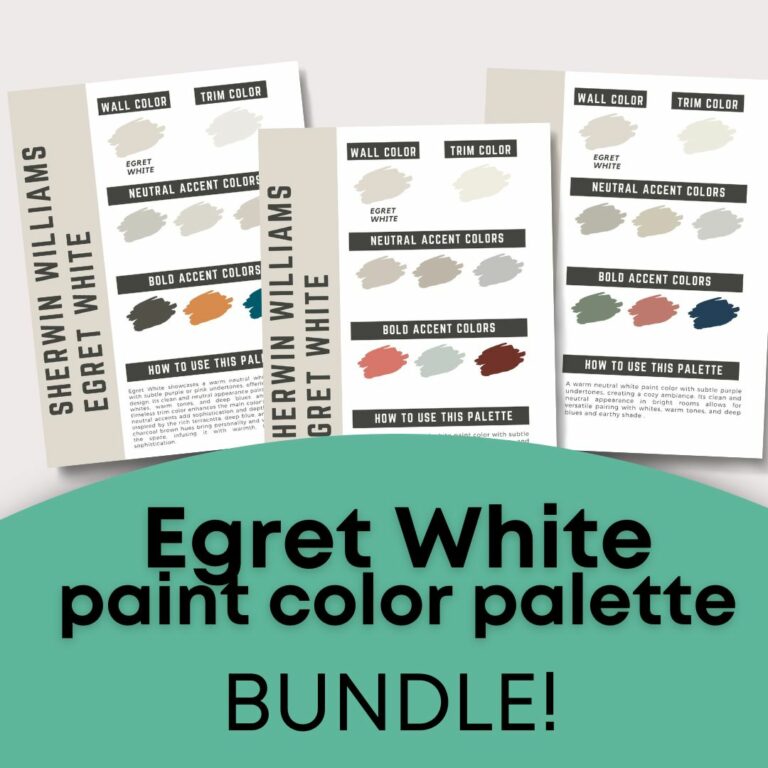 Egret White Color Palette Bundle - The Paint Color Project