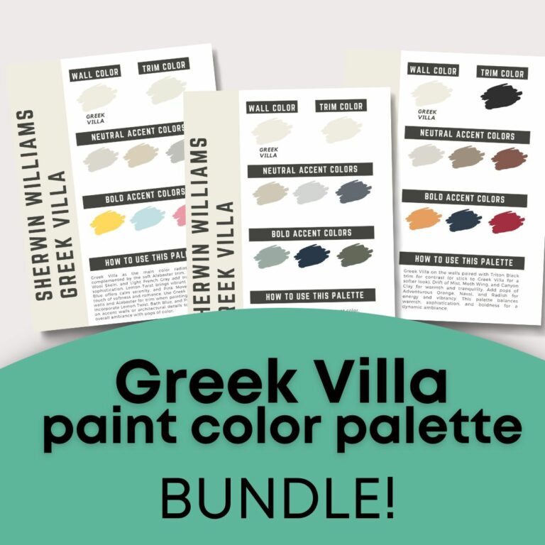 Greek Villa Color Palette Bundle - The Paint Color Project
