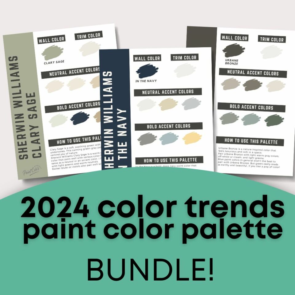2024 Color Trends Color Palette Bundle - The Paint Color Project
