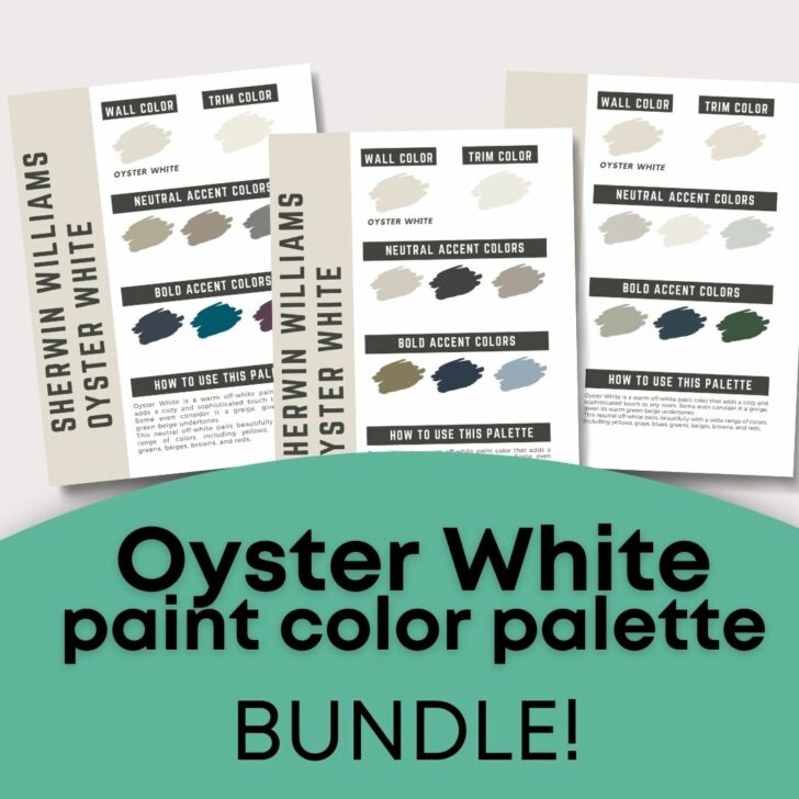 Sherwin Williams Oyster White Paint Color Palette - The Paint Color Project
