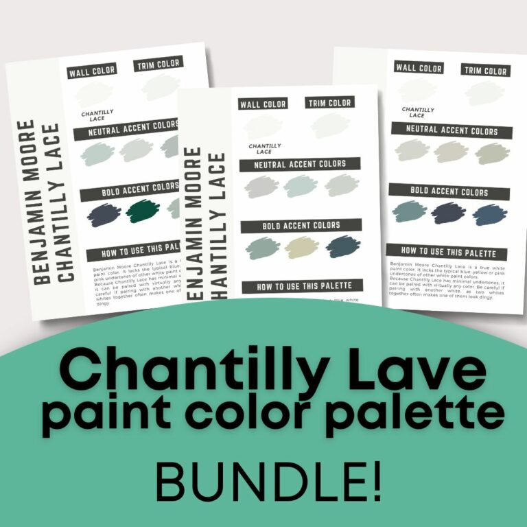 Benjamin Moore Chantilly Lace Paint Color Palette – The Paint Color Project