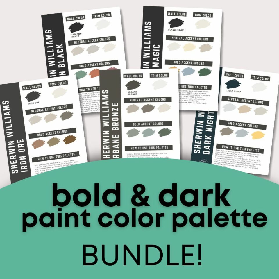 Bold & Dark Paint Color Bundle - The Paint Color Project