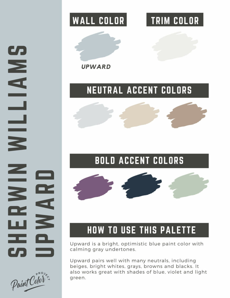 Sherwin Williams Upward Paint Color Palette - The Paint Color Project