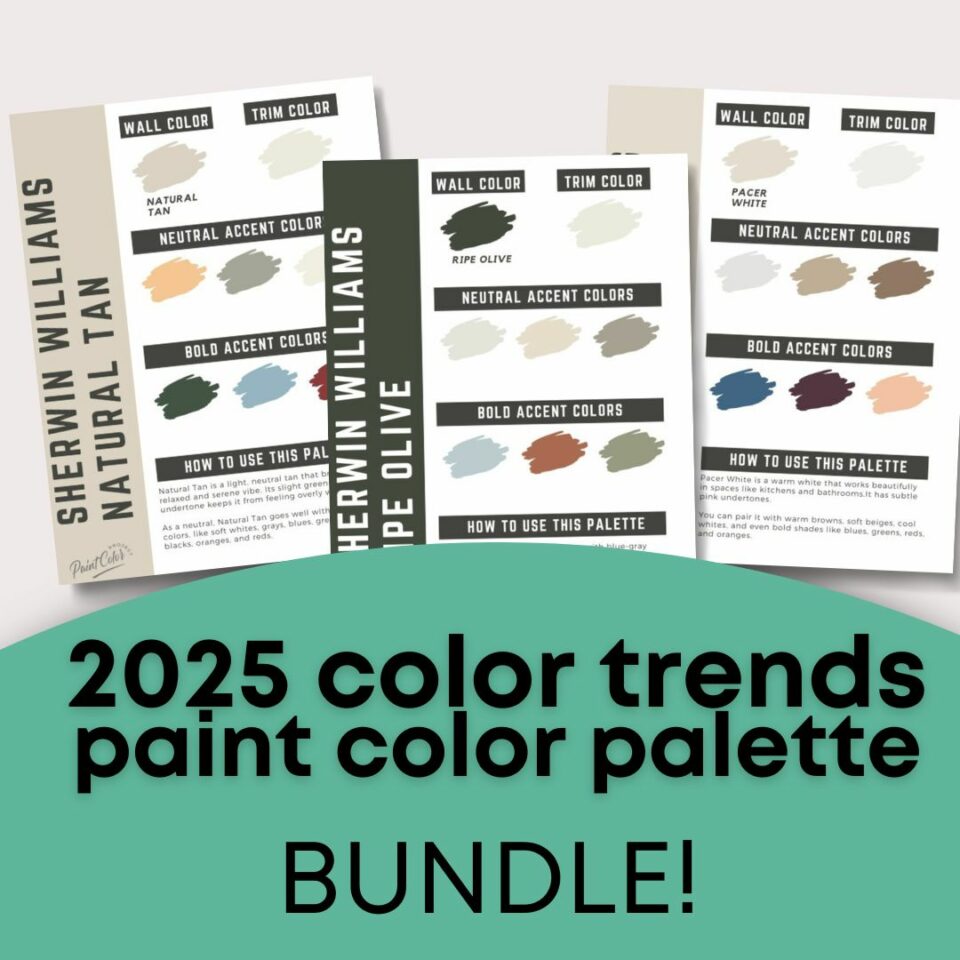2025 Color Trends Color Palette Bundle - The Paint Color Project