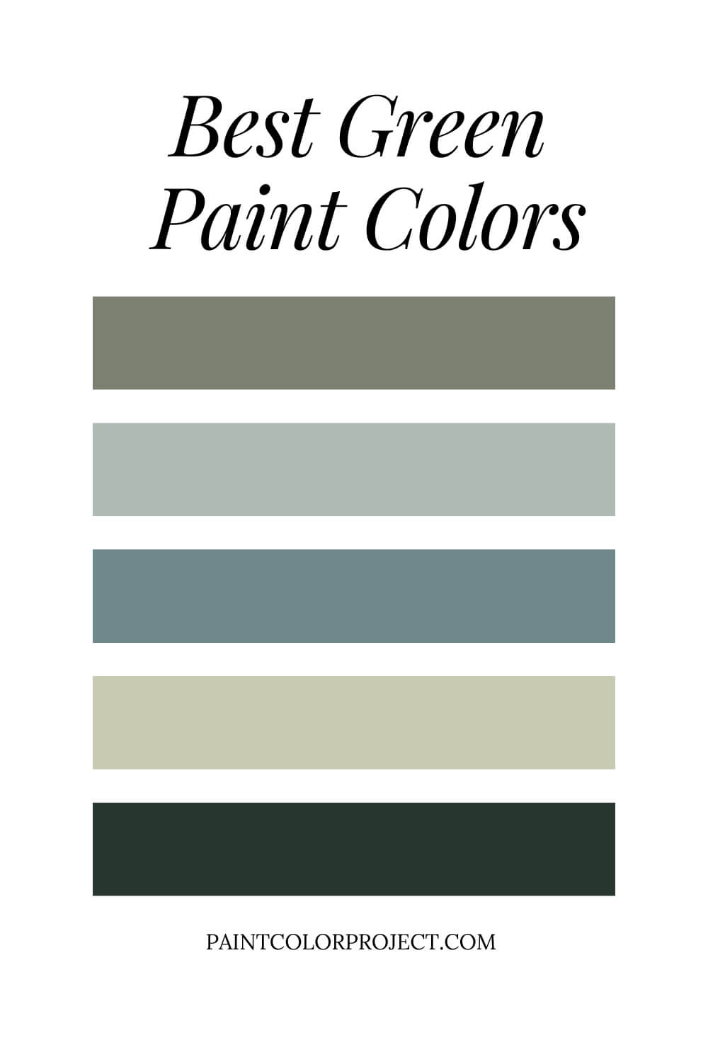 Best Green Paint Colors for Your Home - The Paint Color Project