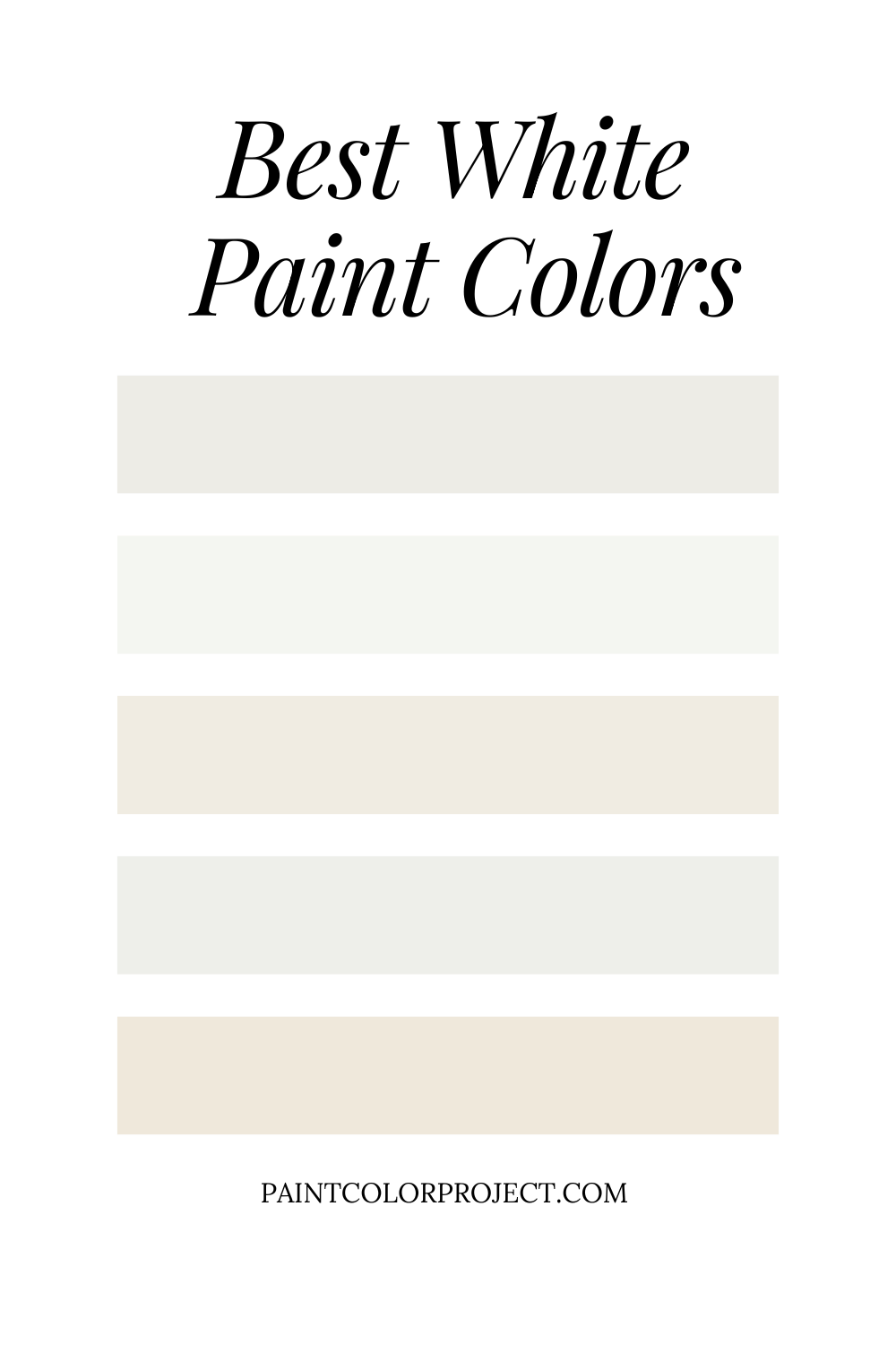 Best White Paint Colors for Your Home - The Paint Color Project