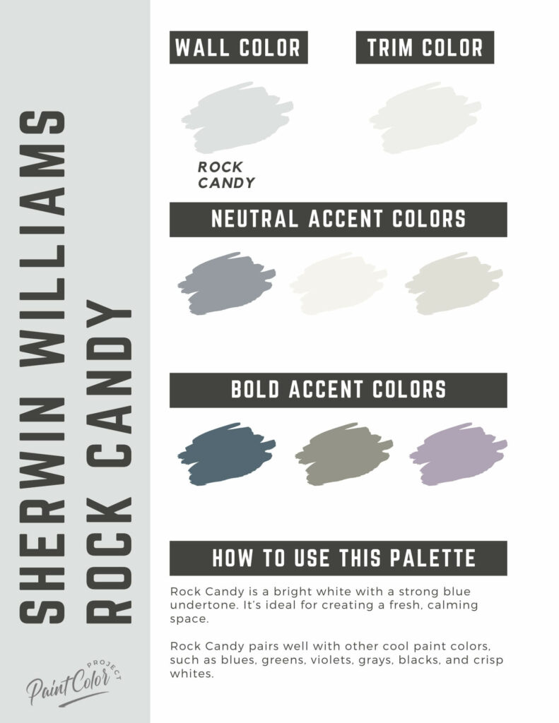 Sherwin Williams Rock Candy Paint Color Palette - The Paint Color Project